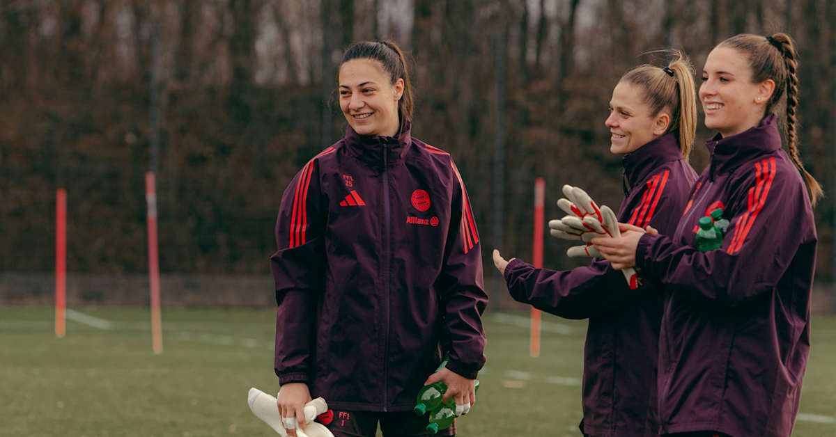 Mala Grohs back on the training pitch