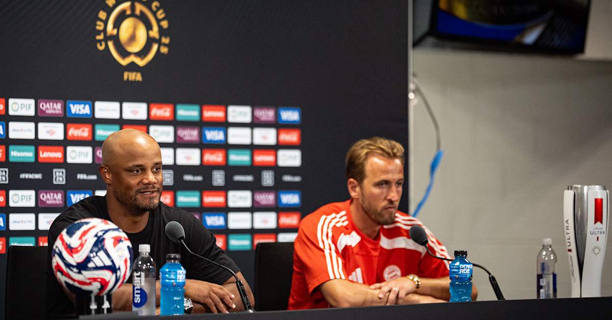 Video: Kompany und Kane auf der PK nach CR Flamengo - FC Bayern