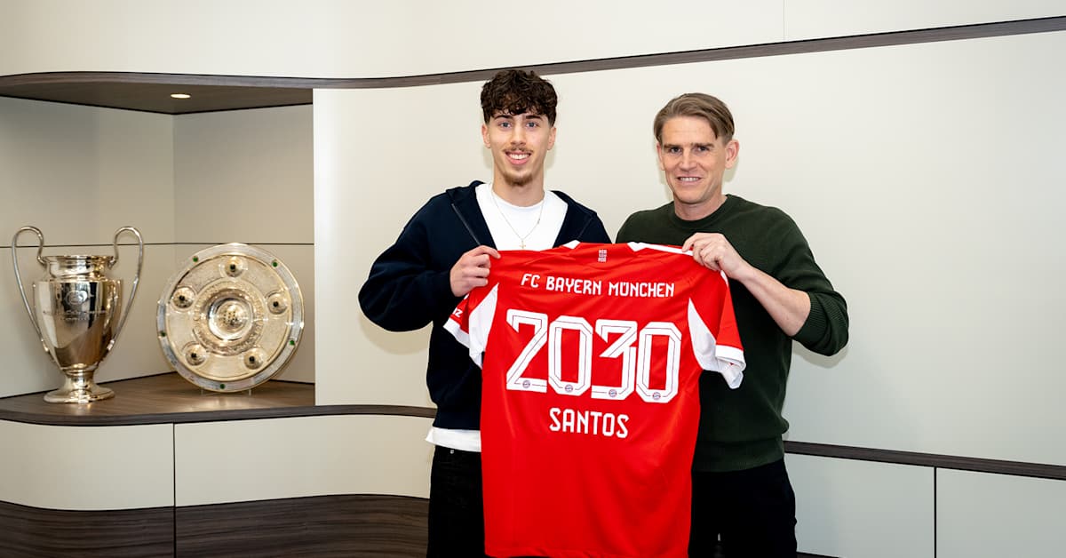David Santos Daiber bleibt bis 2030 beim FC Bayern