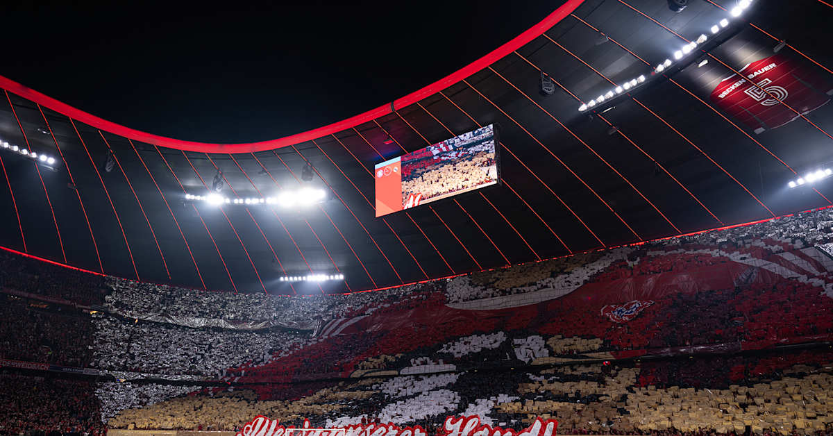 Bayern fans produce tifo ahead of Champions League quarter-final second ...