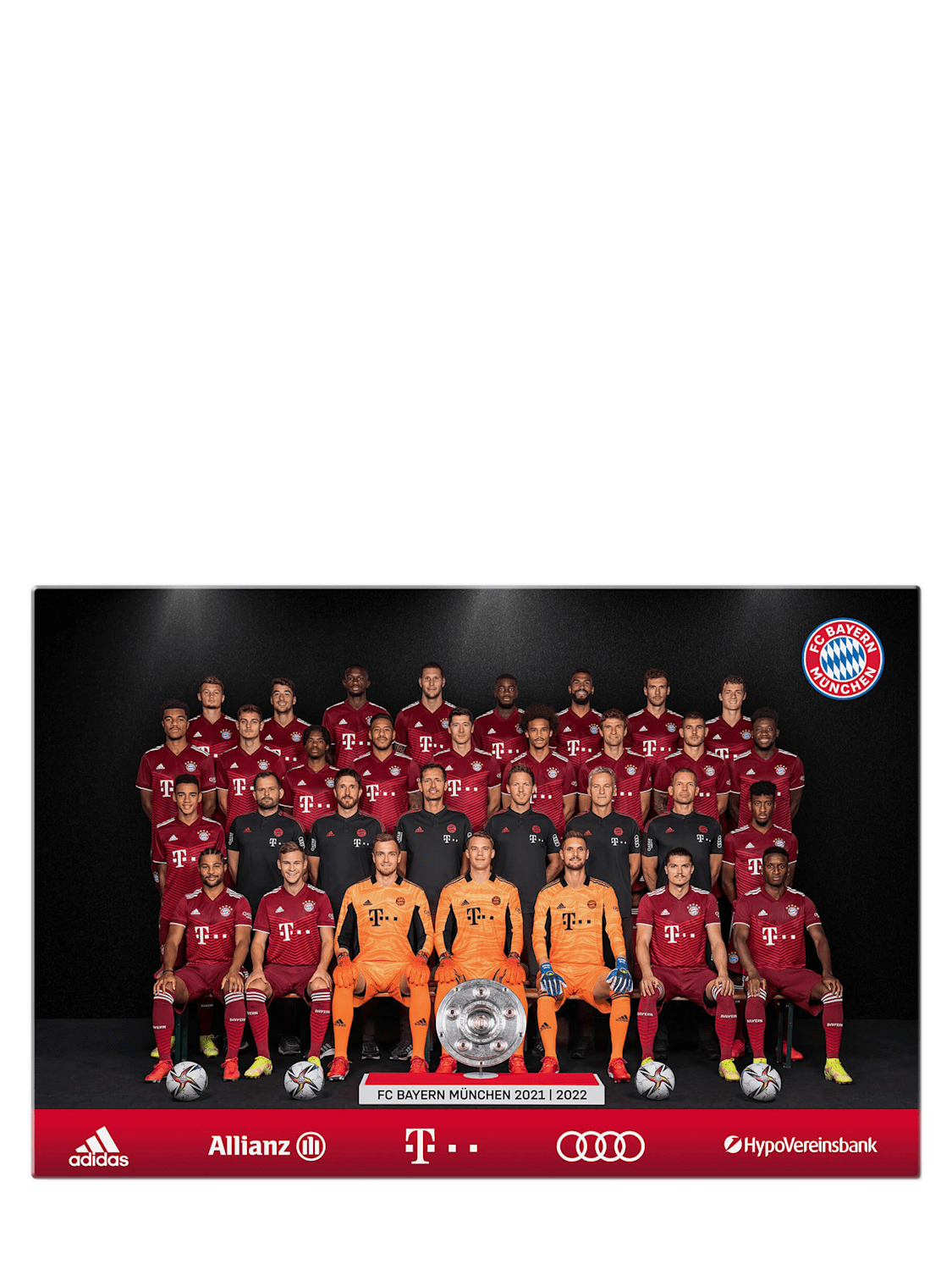 FC BAYERN MÜNCHEN Glasbild Mannschaftsfoto 60 x 40 cm - EUR 59,95 ...