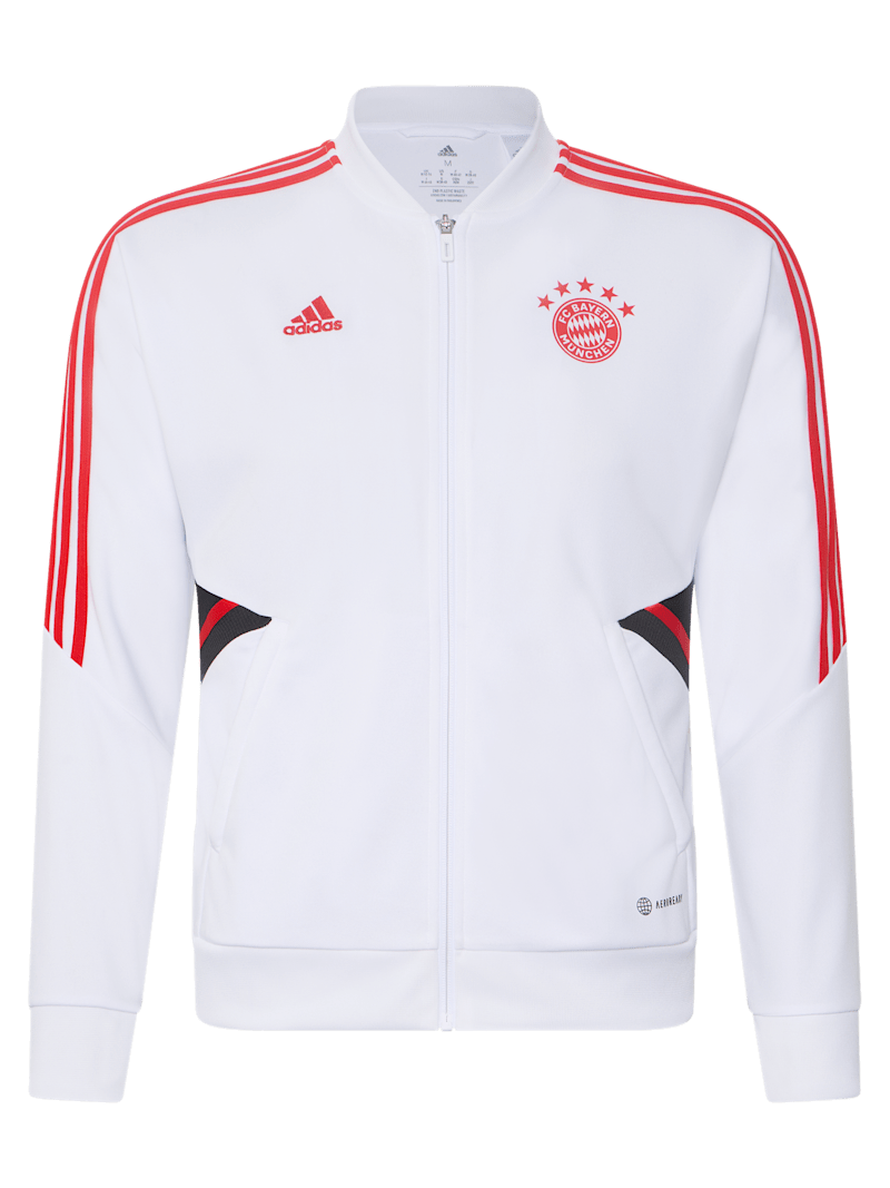 Women Teamline tracksuit jacket white | Official FC Bayern Munich Store