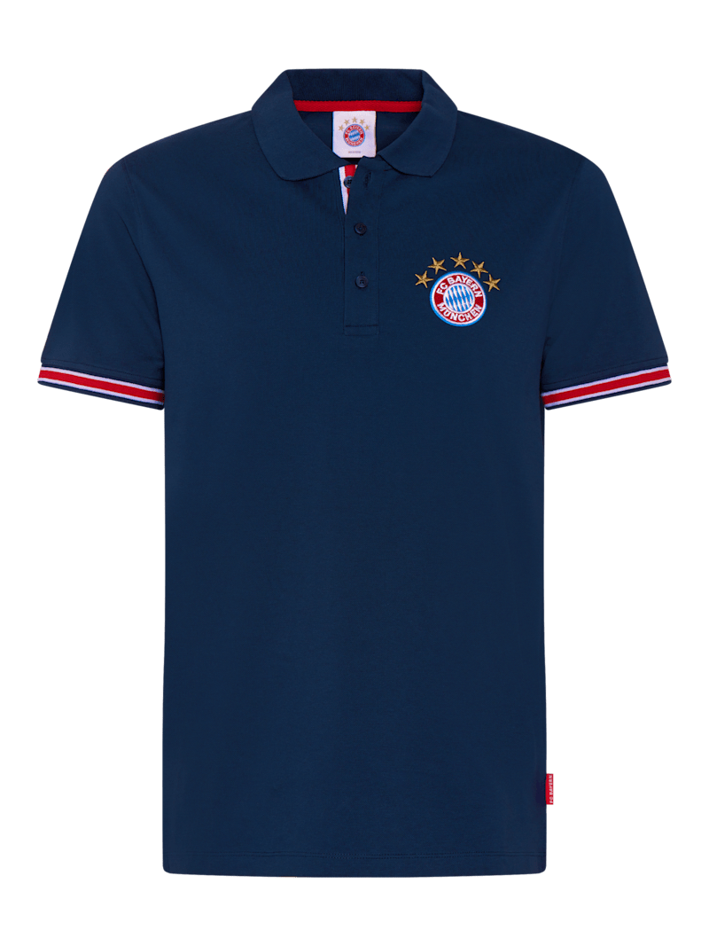 Men Polo shirt with logo navy | Official FC Bayern Munich Store