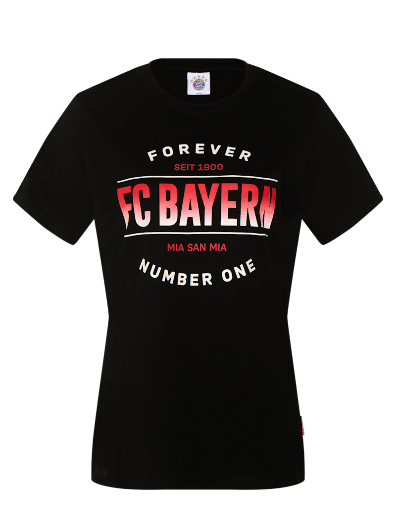 Herren T-Shirt Forever Number One schwarz | Offizieller FC Bayern Store