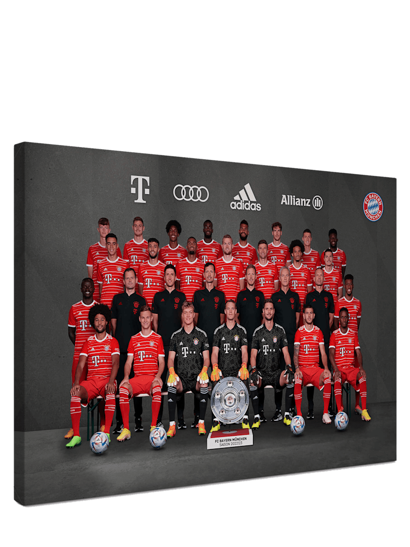 Leinwand Mannschaftsfoto 2022-23 | Offizieller FC Bayern Store