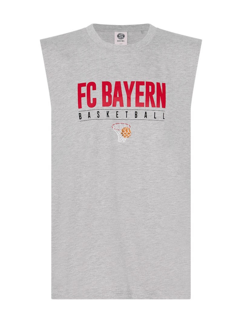 Men Basketball Tank Top Hoop gray | Official FC Bayern Munich Store
