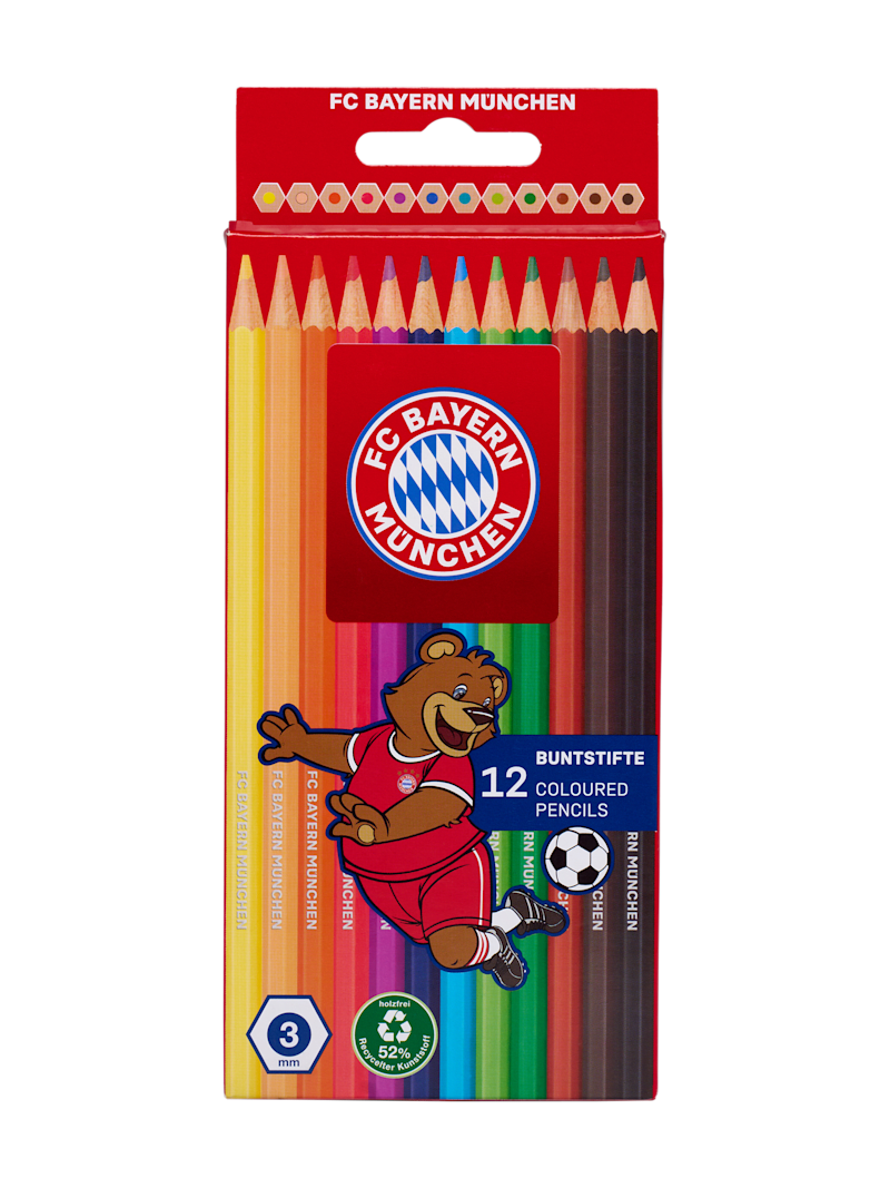 Kids Colored pencils set of 12 | Official FC Bayern Munich Store