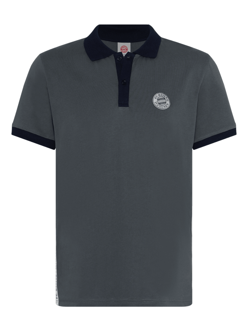 Men Record champion polo shirt grey | Official FC Bayern Munich Store