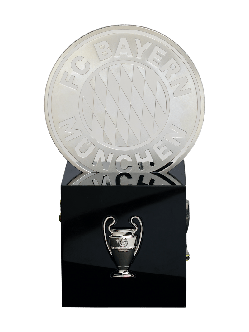 Acrylblock Pokale mit Logo Münze | Offizieller FC Bayern Store