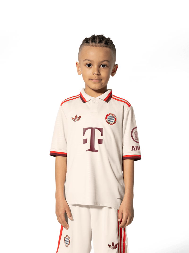 Kids Champions League jersey 24-25 beige | Official FC Bayern Munich Store