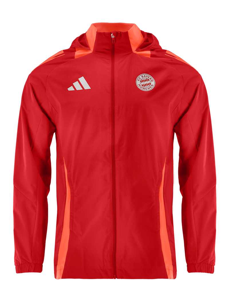 Men Coach all-weather jacket red | Official FC Bayern Munich Men Coach all-weather jacket red | Official FC Bayern Munich
