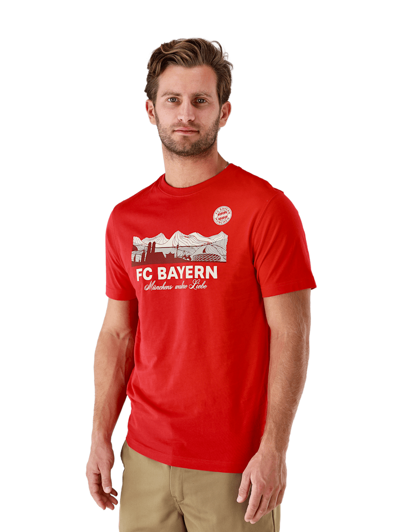 Men T-Shirt Autumn Collection red | Official FC Bayern Munich Store