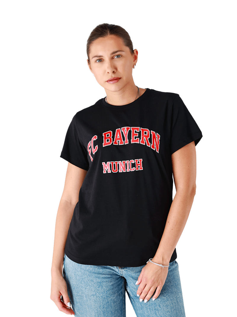 Women T-Shirt Classic black | Official FC Bayern Munich Store