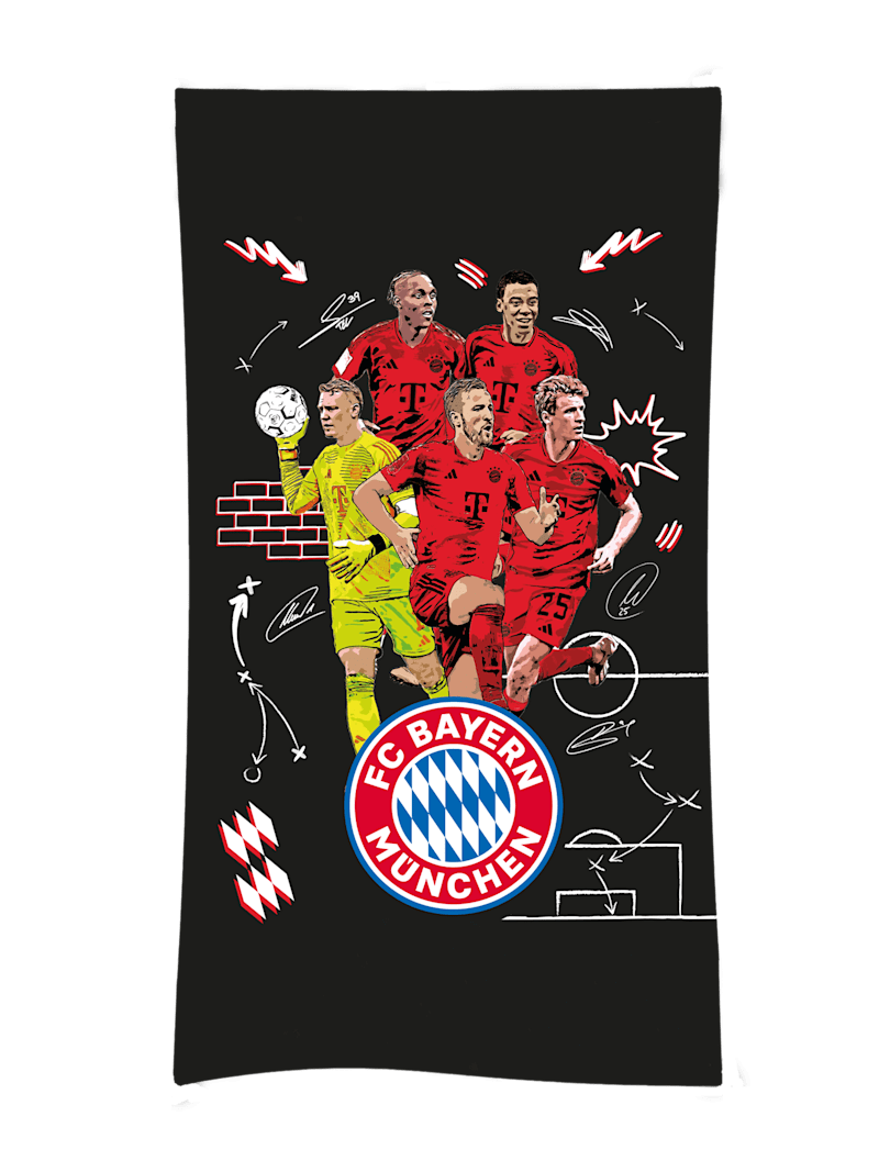 Duschtuch Player 2024-25 140x70 cm | Offizieller FC Bayern Store