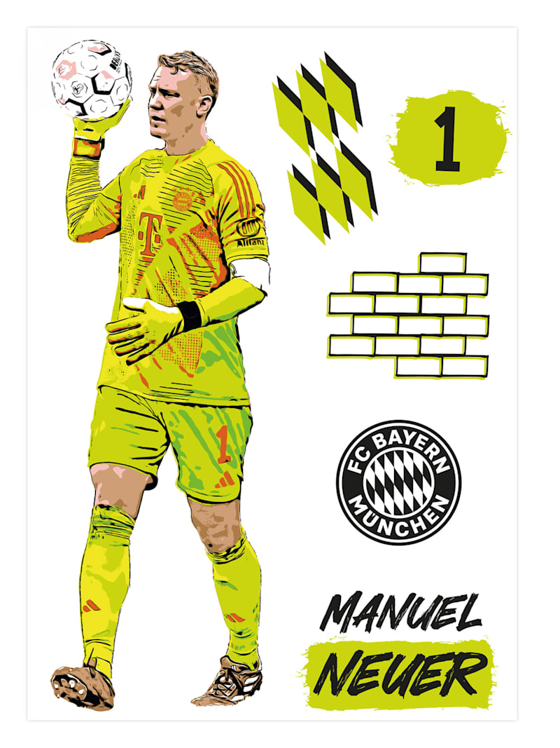 Wandtattoo Neuer | Offizieller FC Bayern Store