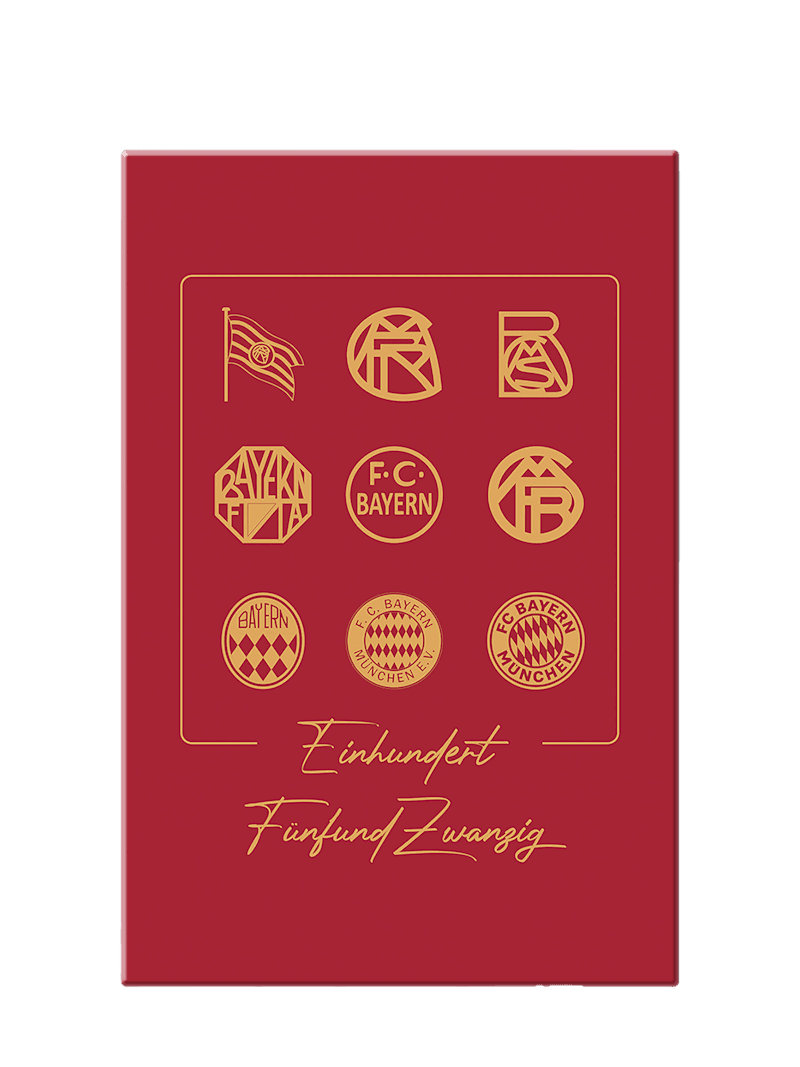 Glasbild Logos 125 Jahre | Offizieller FC Bayern Store