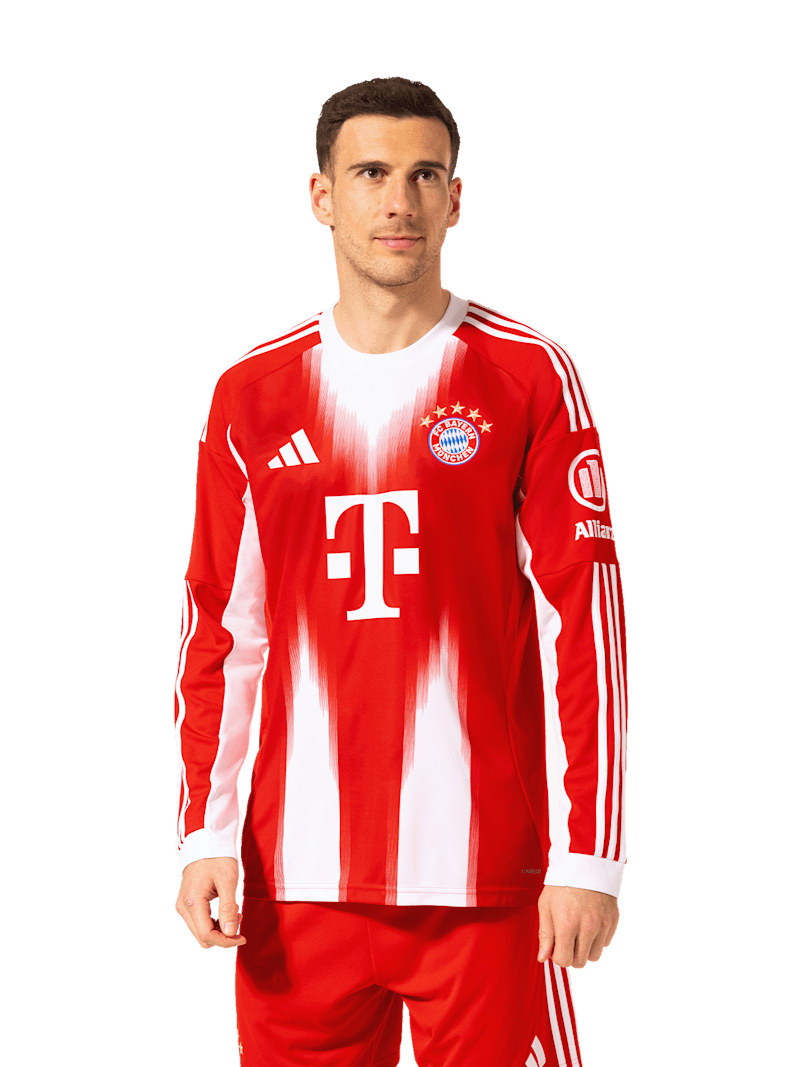 Herren Langarm Trikot Home 25-26 rot/weiß | Offizieller FC Bayern Store