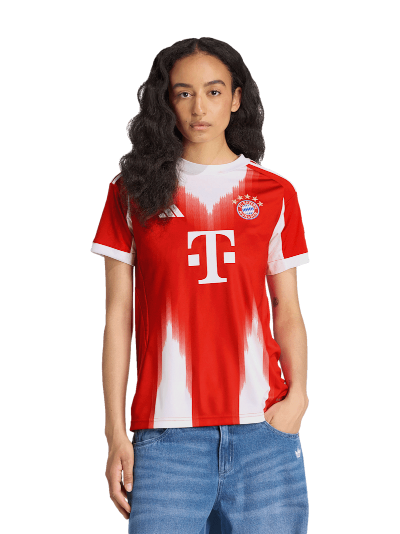 Damen Trikot Home 25-26 rot/weiß | Offizieller FC Bayern Store