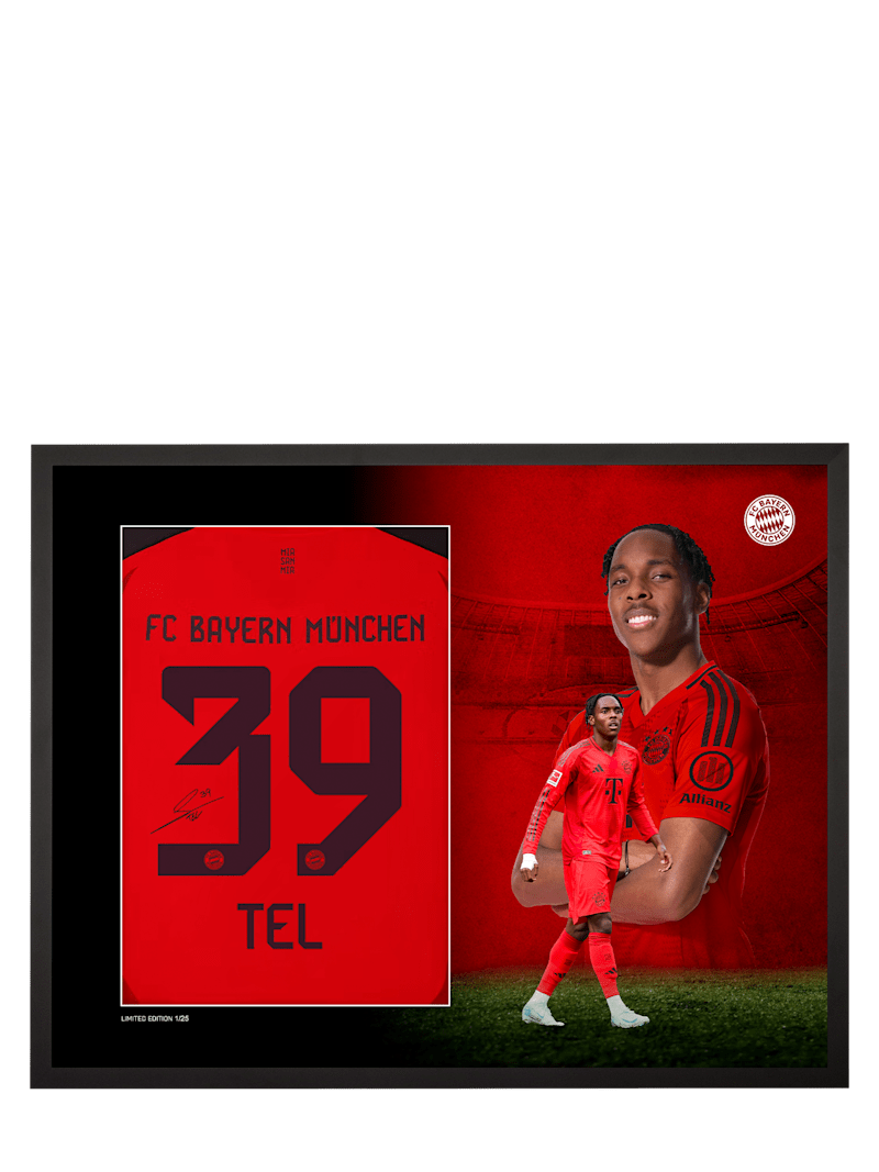 Trikotrahmen Tel signiert | Offizieller FC Bayern Store