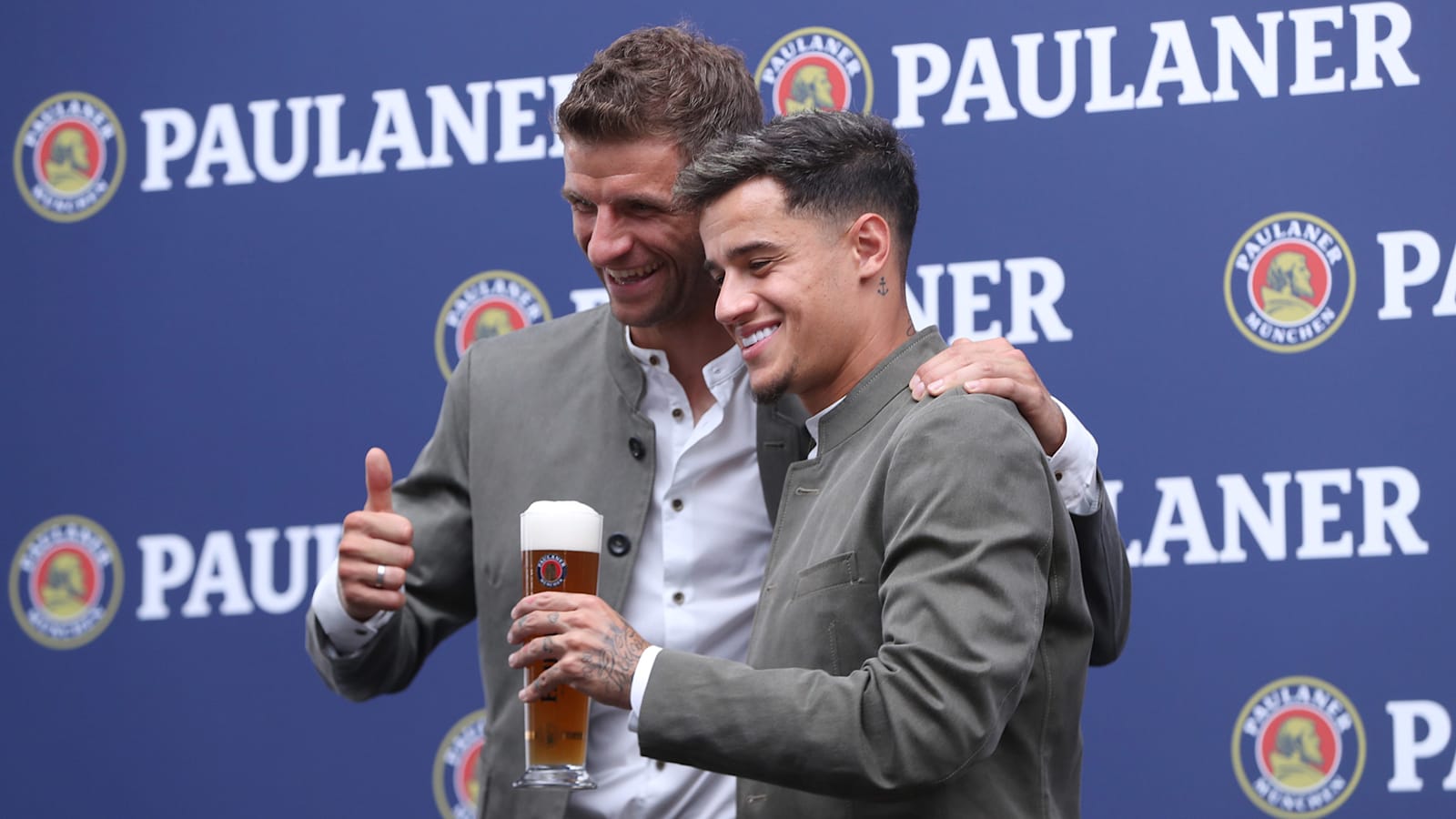 So lief das Paulaner-Shooting der Bayern