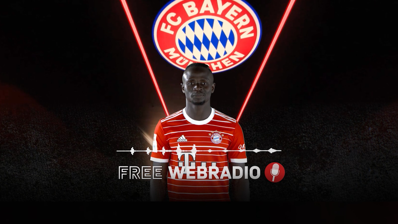 Experience FC Bayern live with our free webradio