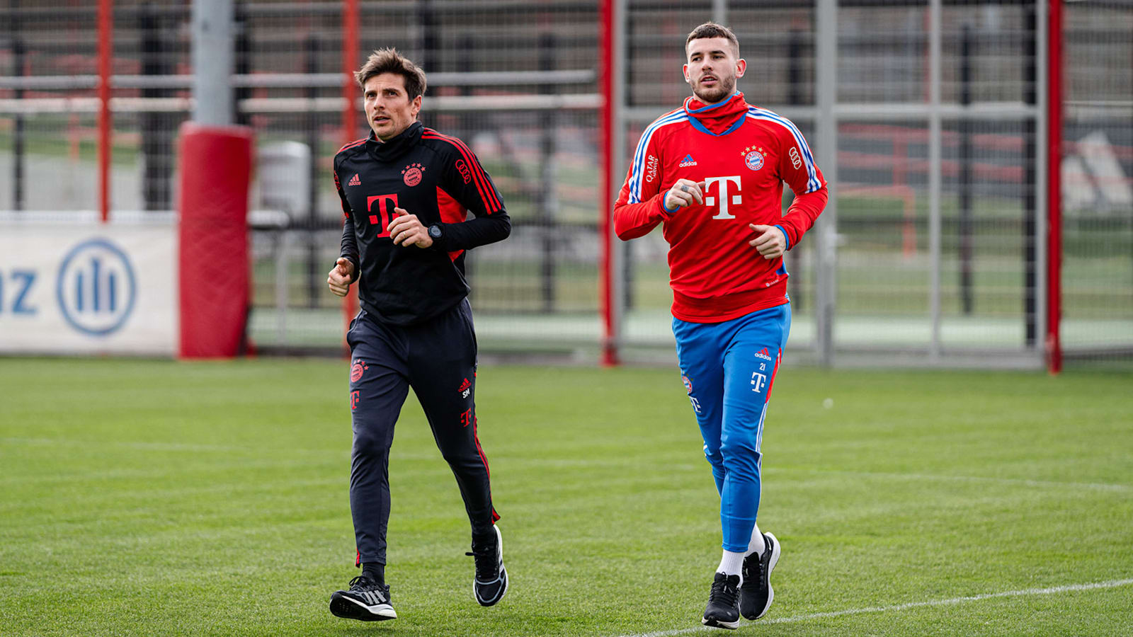 Video: Lucas Hernández completes first running session at Säbener Straße