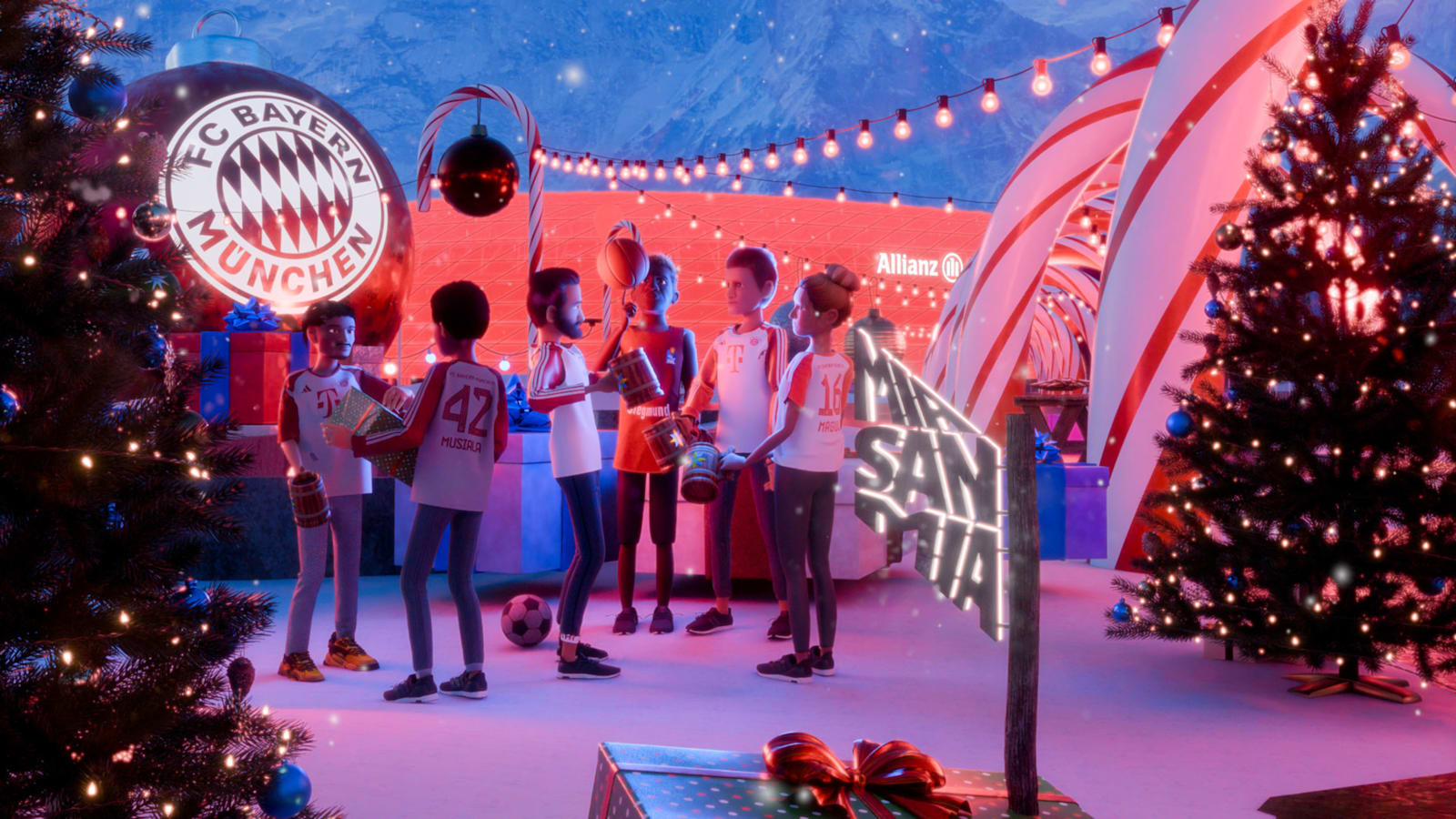 Christmas greetings from FC Bayern 2023