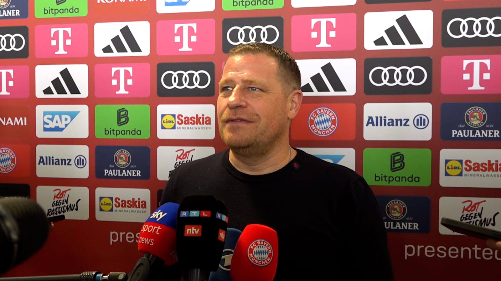 PK-Video: Max Eberl zu FC Arsenal - FC Bayern