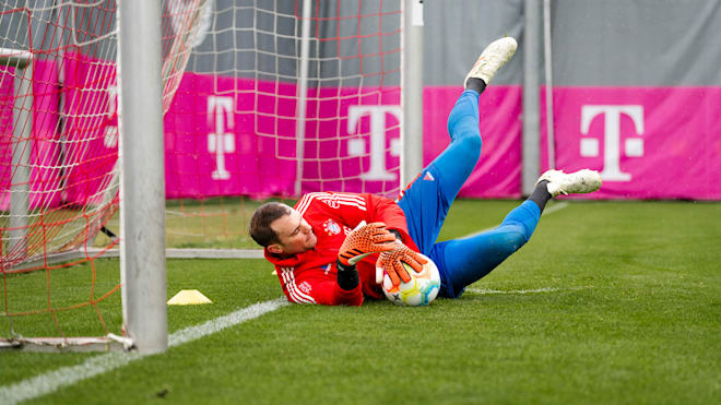 Galería: Las fotos del entrenamiento individual de Manuel Neuer
