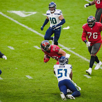 How the American football show between the Seahawks and Buccaneers ...