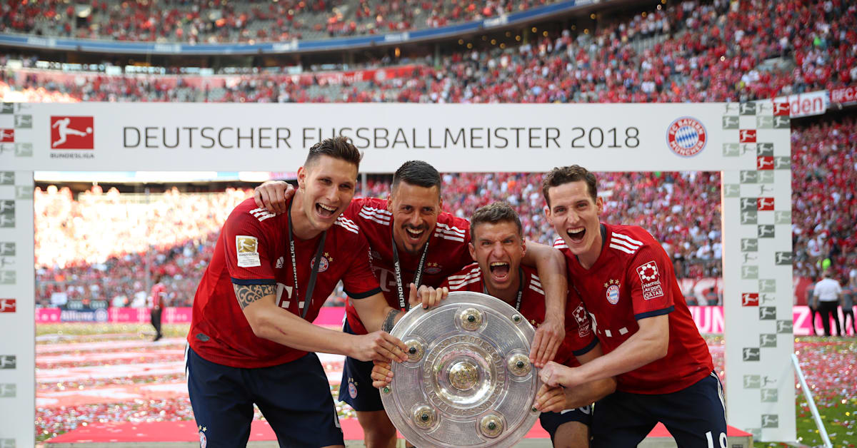 Bayern's title celebrations