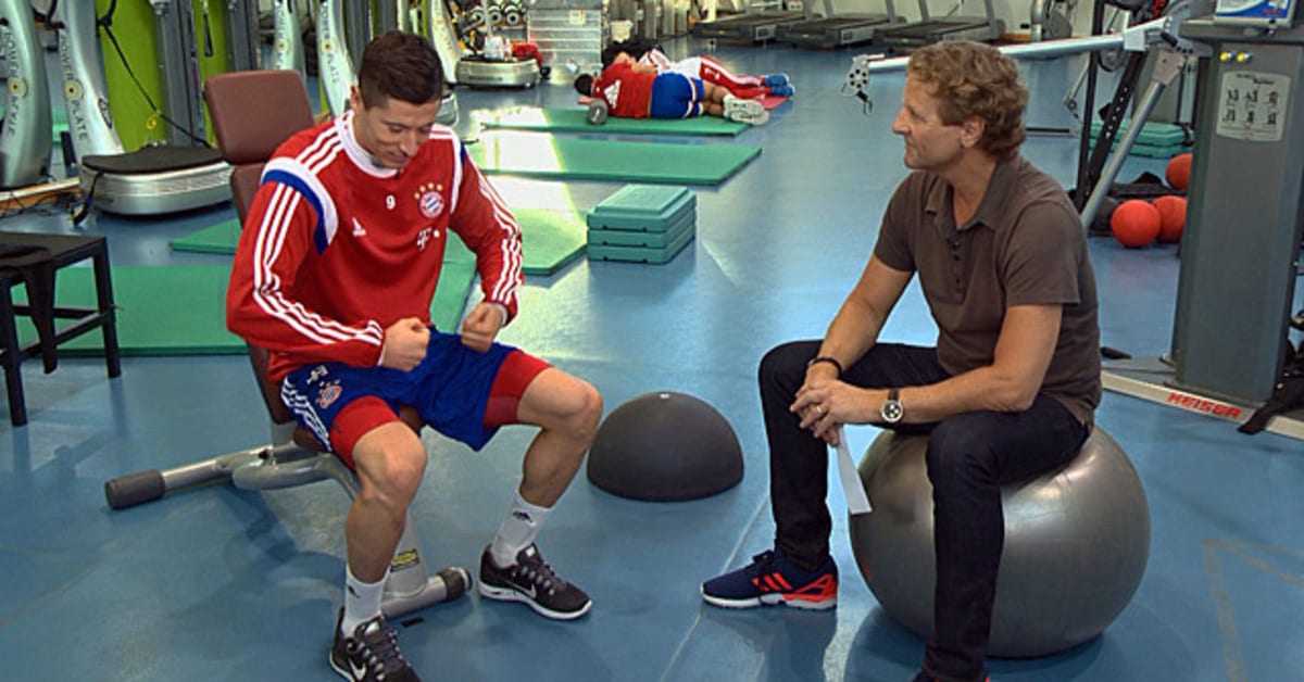 Interview mit Robert Lewandowski im Kraftraum