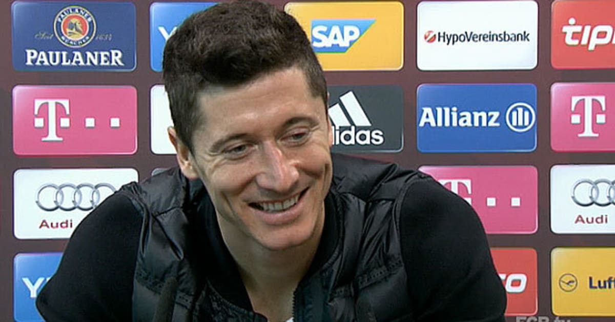 Pressetalk mit Robert Lewandowski vor Arsenal