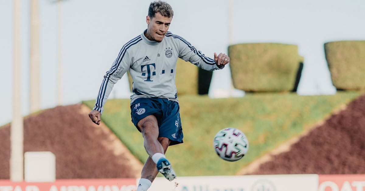 Gallery: Philippe Coutinho in FC Bayern's training sessions in Doha