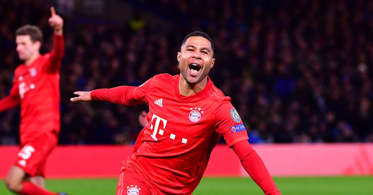 London calling: Gnabry notches his sixth of the European campaign