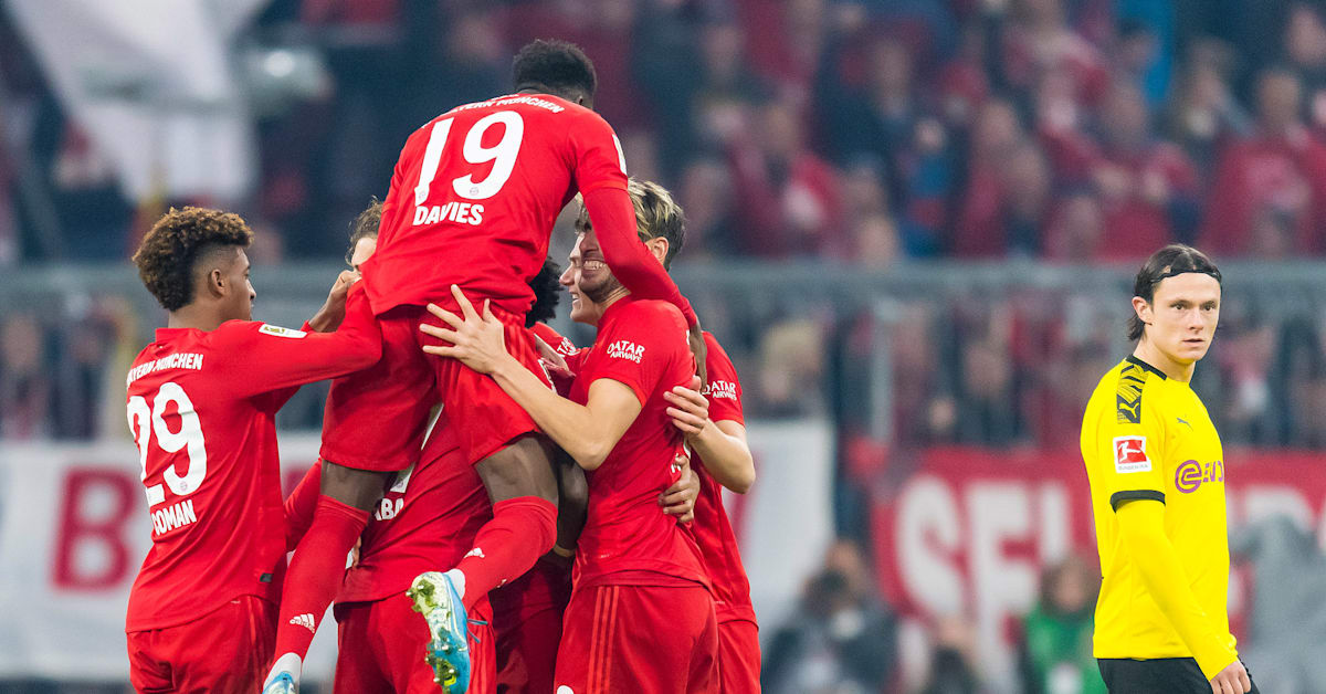 Line-ups: FC Bayern vs. Dortmund - Bundesliga 19/20