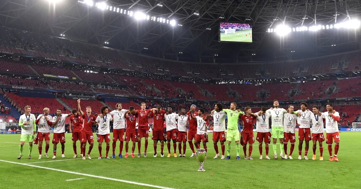 Gallery: Bayern celebrating the UEFA Super Cup triumph