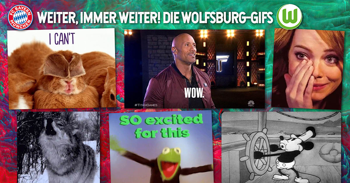 Weiter, immer weiter! Die Wolfsburg-GIFs