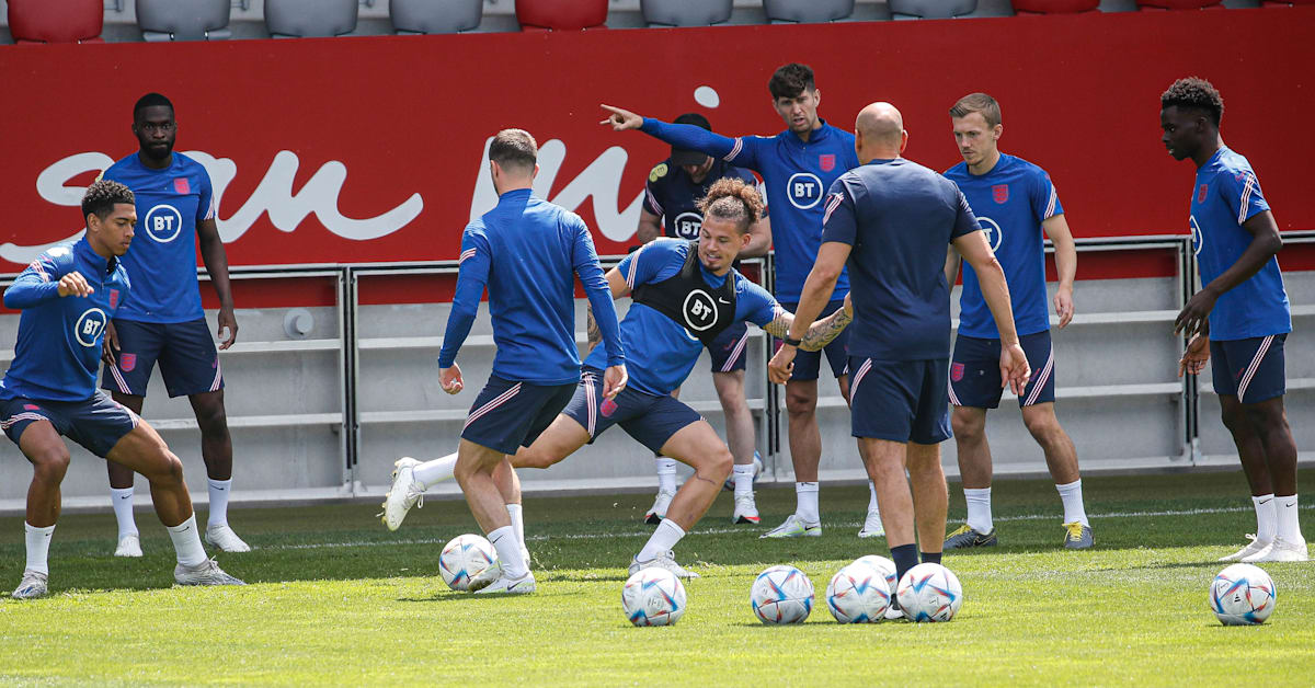 England national team training at FC Bayern Campus