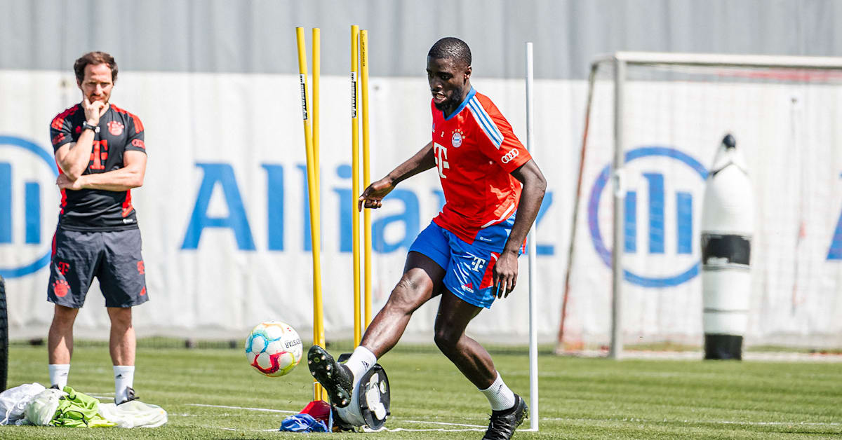 Dayot Upamecano back in team training after injury