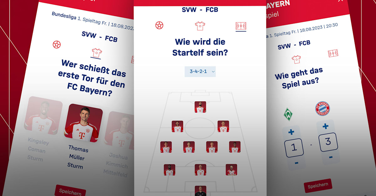 So funktioniert das FC Bayern-Tippspiel in der App
