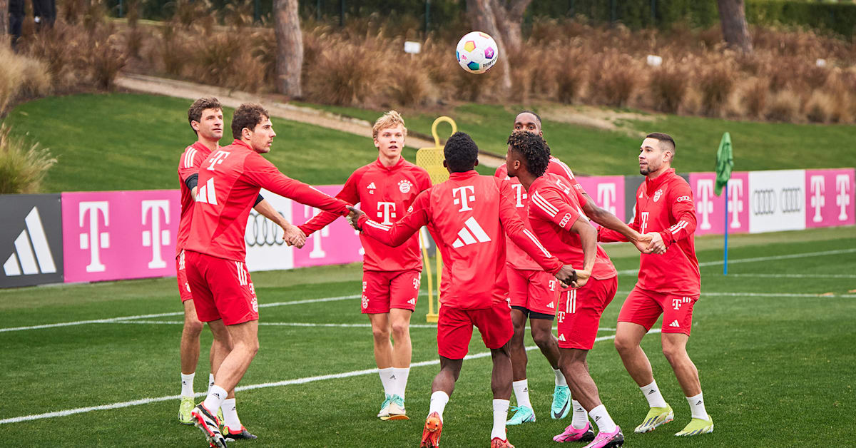 Gallery: Photos from Bayern's first training session in Portugal