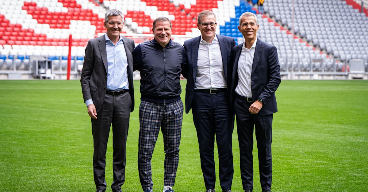 Max Eberl's unveiling as Bayern's board member for sport