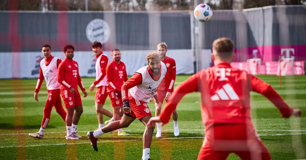 Photos from FC Bayern training on Thursday
