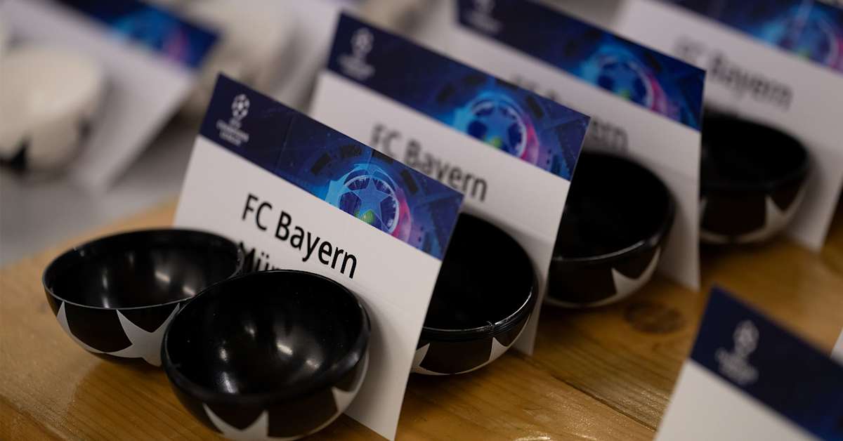 FC Bayern's potential opponents in the league phase of the Champions League