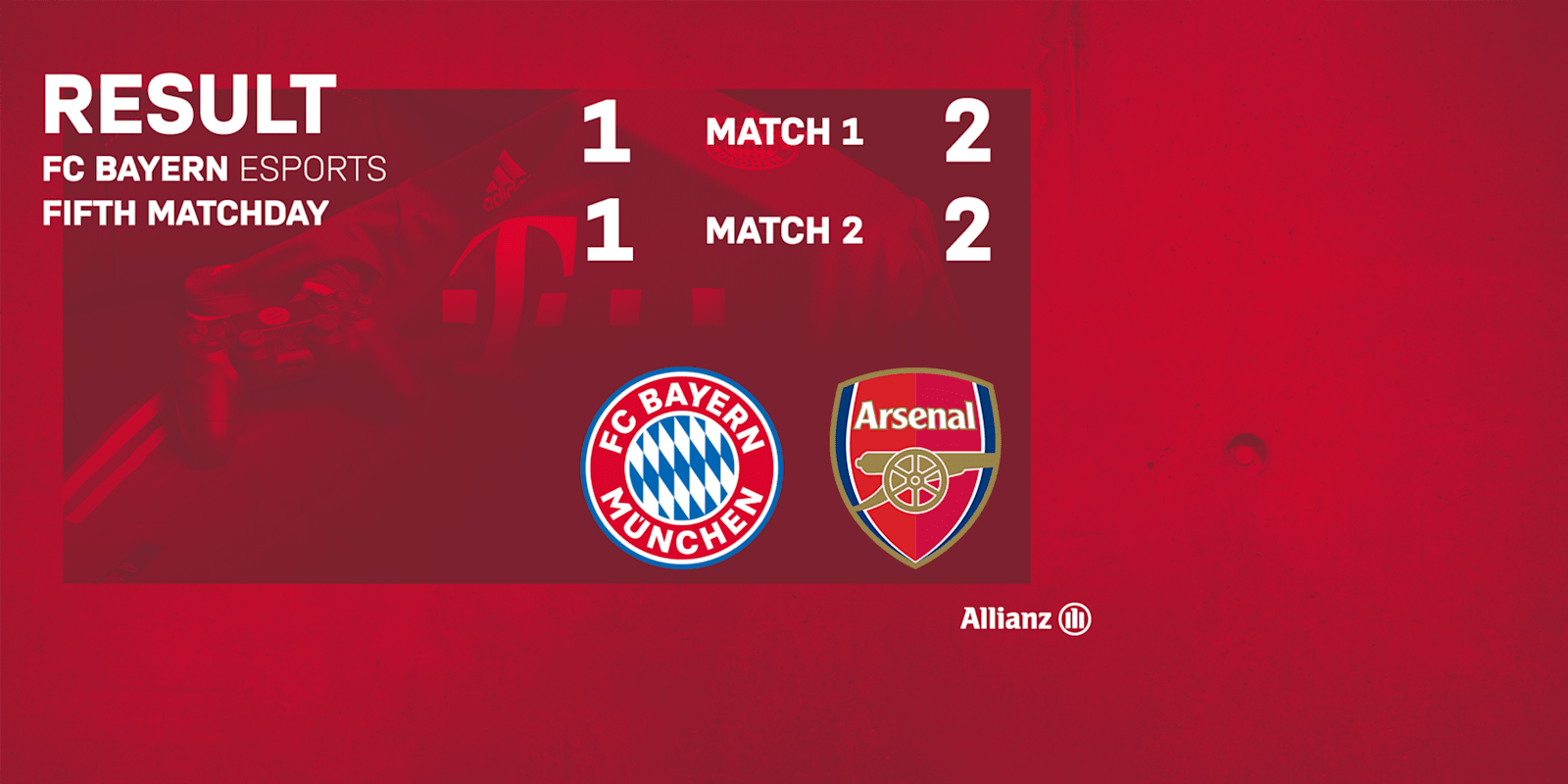 FC Bayern Esport suffer two narrow defeats to Arsenal