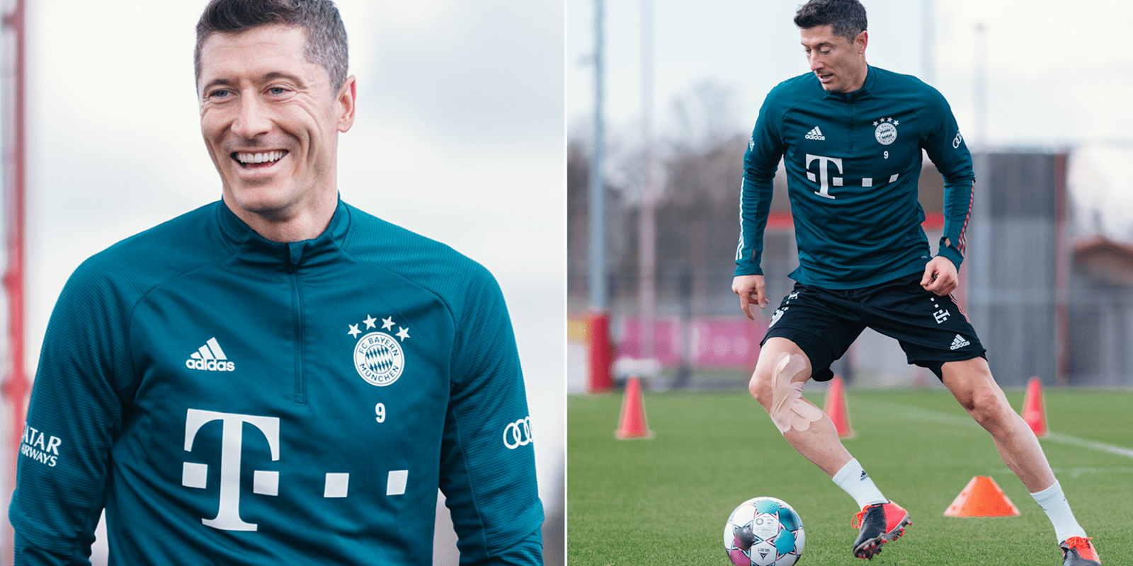 Robert Lewandowski back on the ball | FC Bayern