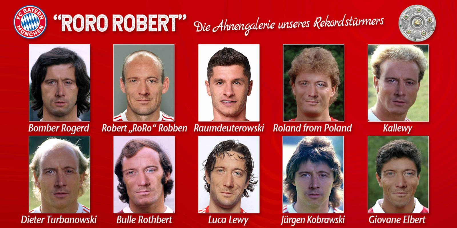 Robert „RoRo“ Robben: Die Lewandowski-Ahnengalerie