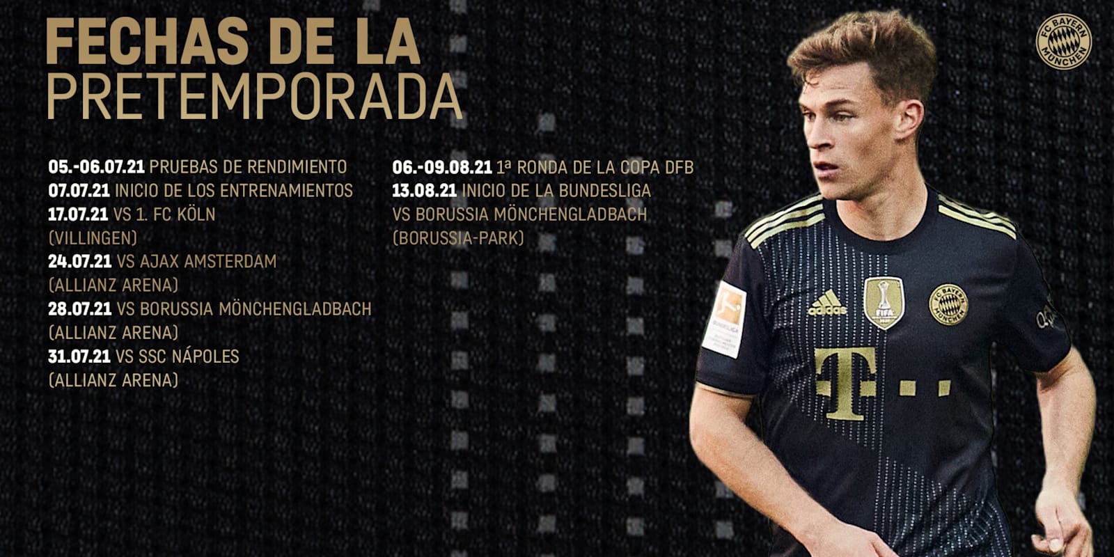 Plan de verano del FC Bayern - Cuatro amistosos hasta el inicio