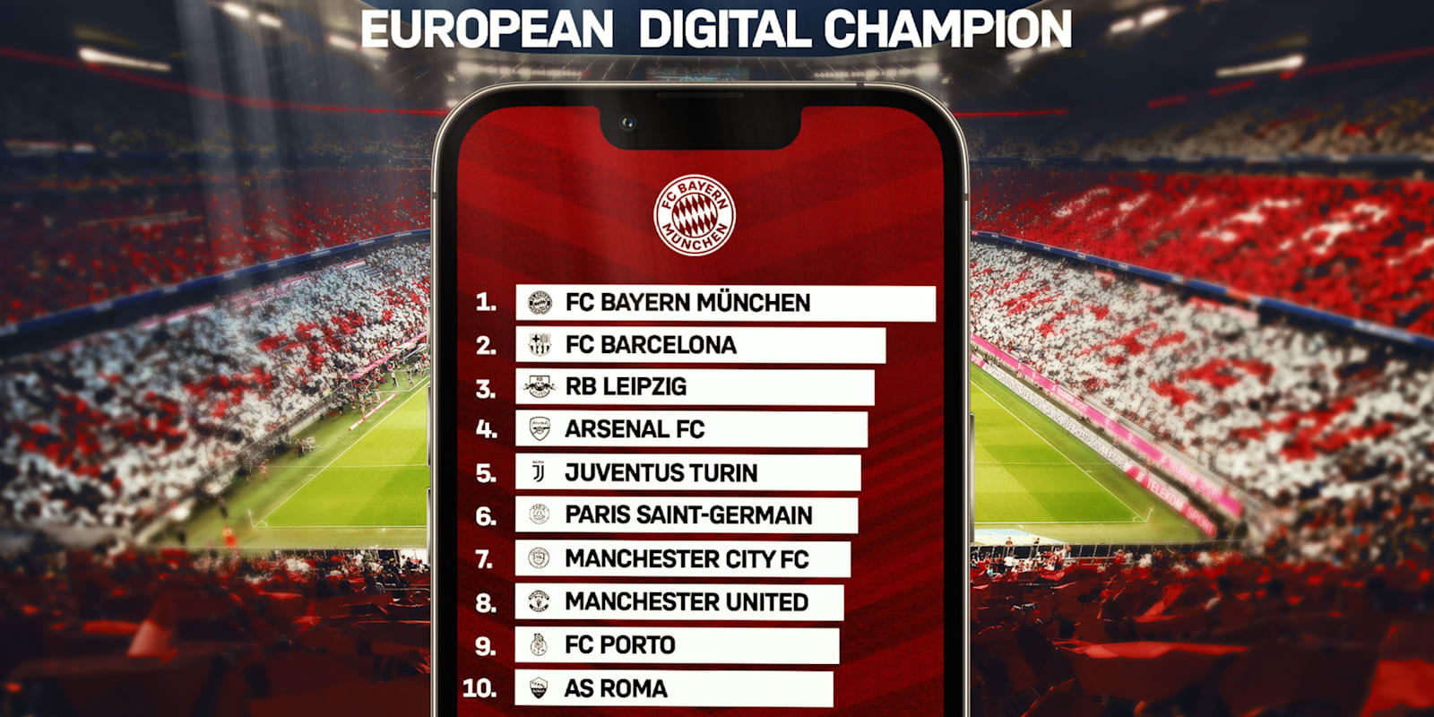 El FC Bayern se hace con el primer puesto de la "Champions League Digital"